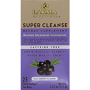 Lakma Super Cleanse Tea with Acai Berry - 25 Tea Bags