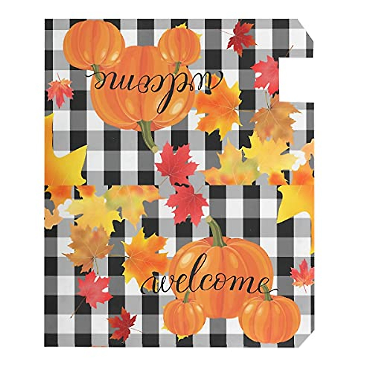Wamika Welcome Fall Pumpkin Owls Sunflower Maple Leaves Mailbox Covers Standard Size Happy Thanksgiving Day Autumn Magnetic Mail Wraps Cover Letter Post Box 21" Lx 18" W