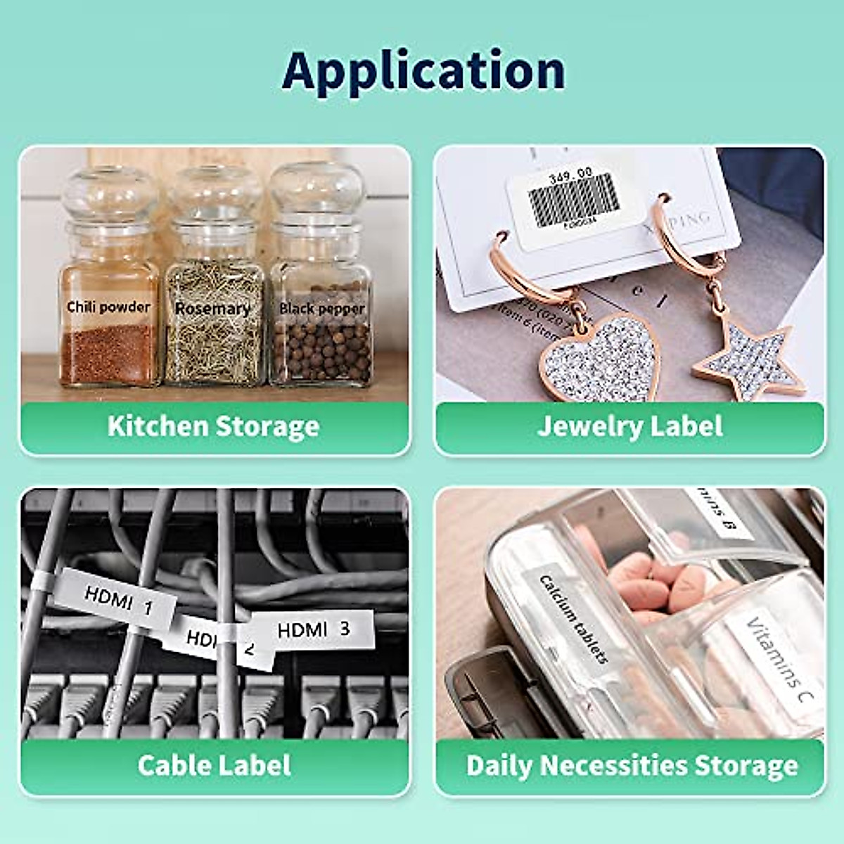 Phomemo Label Makers for Small Business, D30 Label Maker Machine with Tape 12mm 0.47 White for Organizing, Bluetooth Wireless Small Label Maker Thermal Sticker Printer Home School Office Supplies