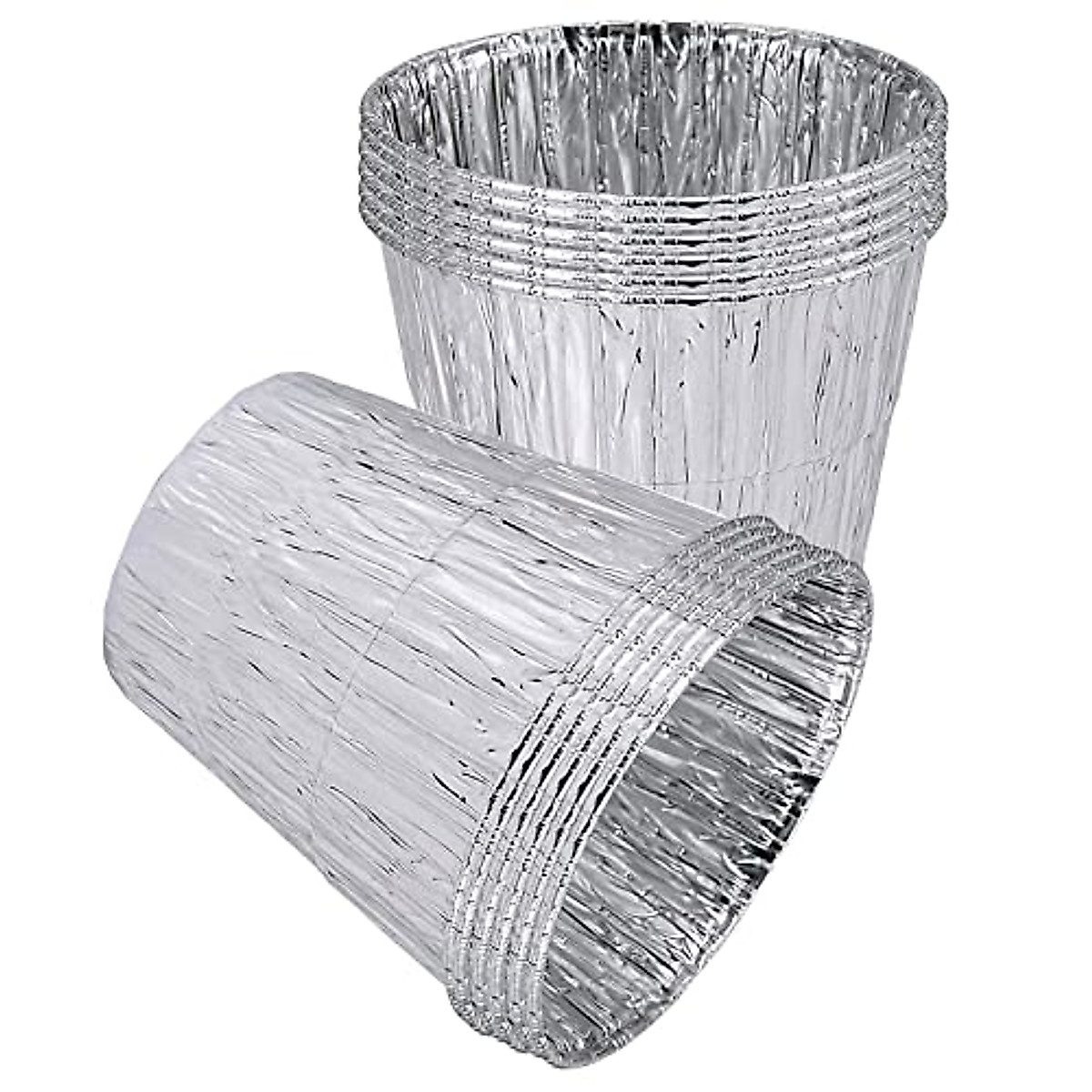 DONSIQIZZ 12 Pack Grease Bucket Liners Compatible with Pit Boss Grills 67292, Rec Tec Large Bucket, Z Grill Bucket, 6.2”x 6.0” Disposable Foil