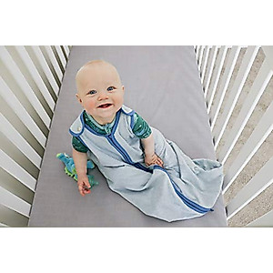 baby deedee 100% Cotton Sleeping Sack, Baby Sleeping Bag Wearable Blanket, Sleep Nest Lite, Infant and Toddler, Blue, Large (18-36 Month)