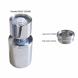 Kitchen Sink Faucet Attachment,bathroom faucet nozzle aerator,faucet extender, 360 degree swivel dual flow sprayer for sink tap head...