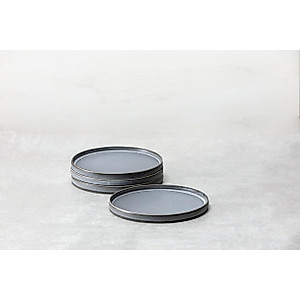 Fortessa Sound Stoneware 16 Piece Dinnerware Set, Service for 4, Thunder