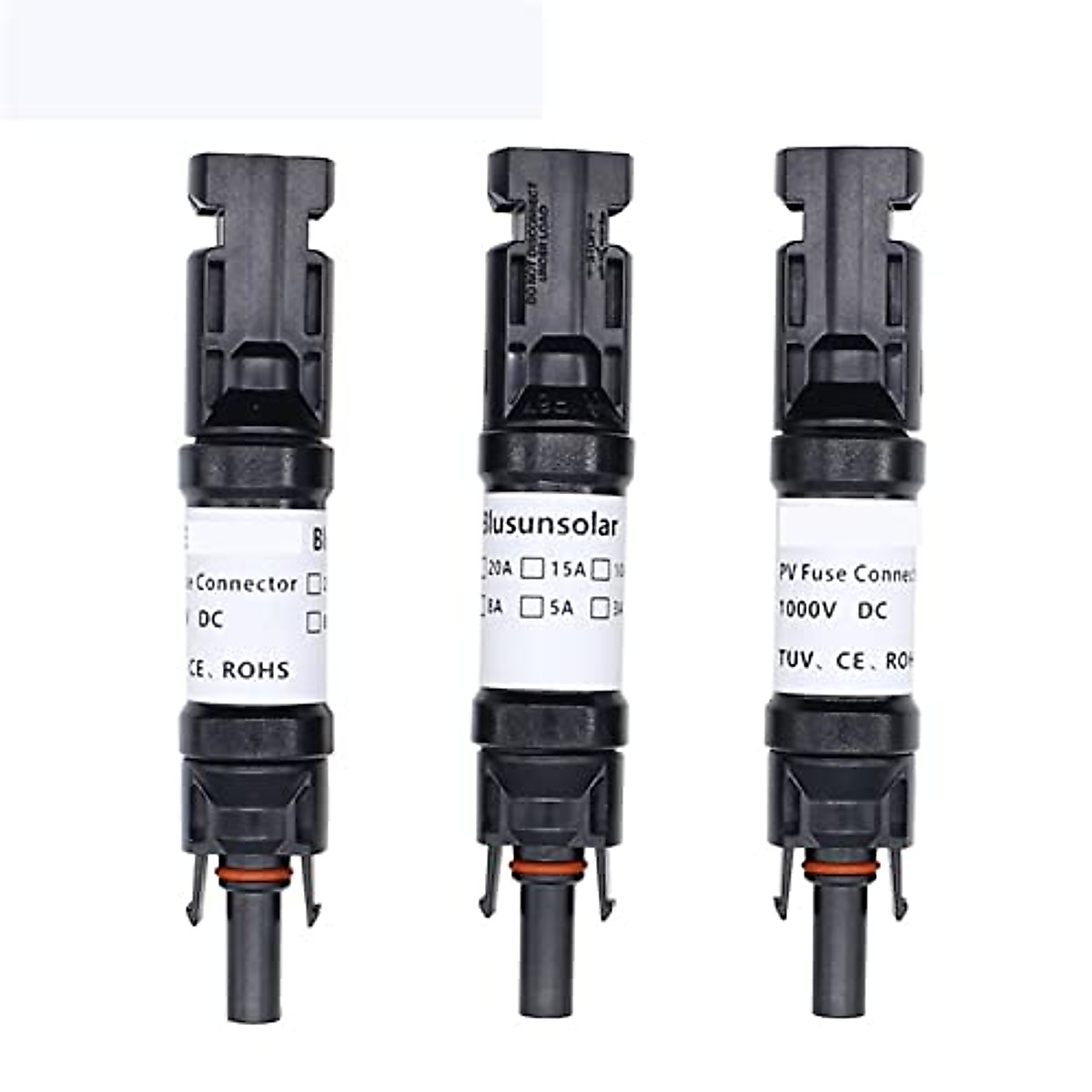 5PCS Solar in-line Fuse Connector 20A mp 1000 V DC Male to Female PV Solar Fuse Holder