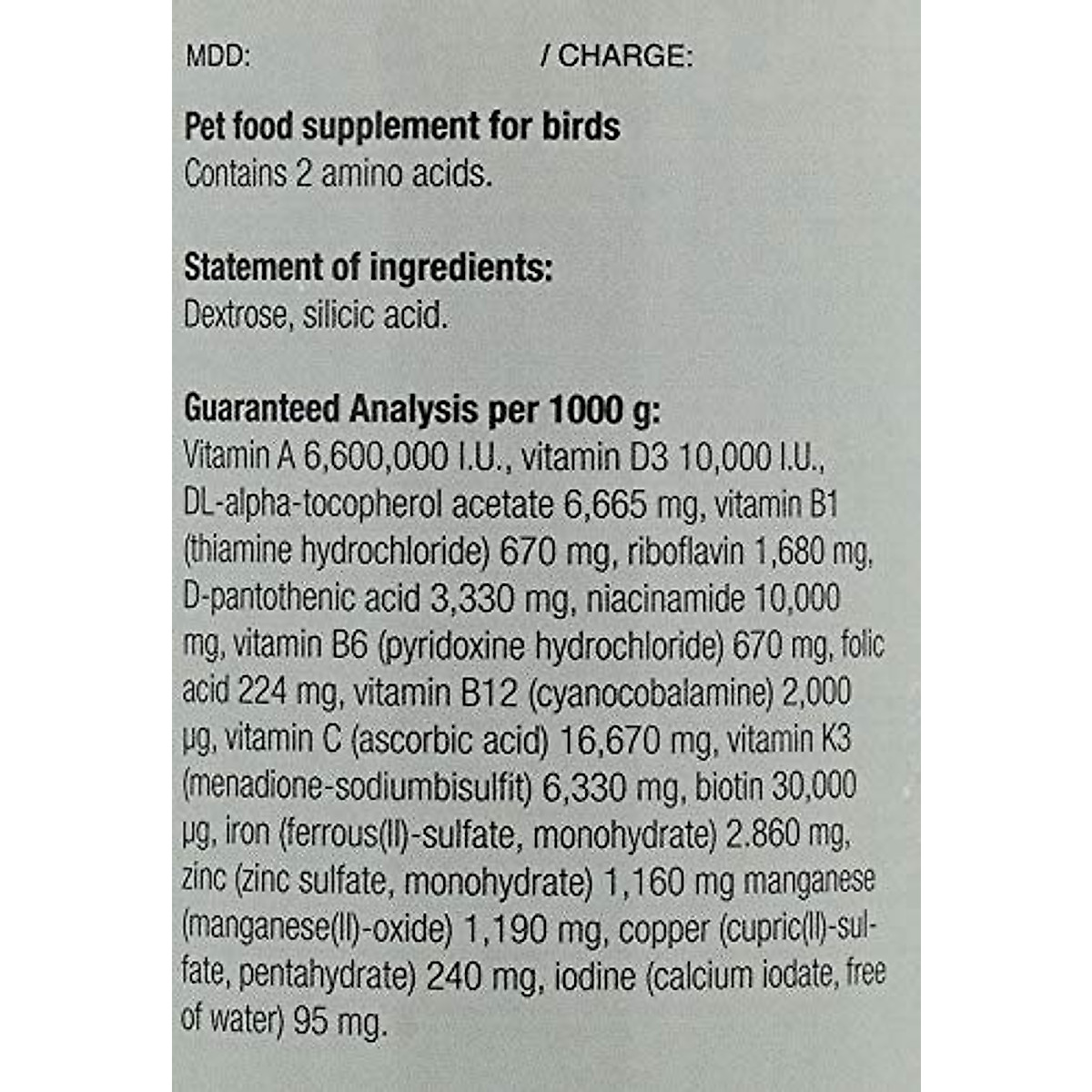 Nekton Q Vitamin K plus other Vitamins for Birds, 30gm