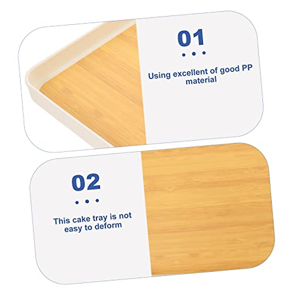 BESTOYARD 2pcs Dessert Plate Desktop Accessories Vanity Trays Garnish Tray Decorative Serving Trays Breakfast in Bed Tray Candle Plates pp Gathering Fruit Plate Household Coffee Tray Make up