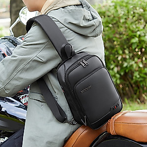 Dolomy Sling Backpack Sling Bag Crossbody Shoulder Bag, Multipurpose Chest Bag Travel Hiking Daypack for Men