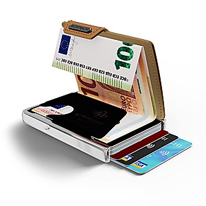 Mondraghi Mini-Wallet and Card Holder Made in Italy CARAMEL