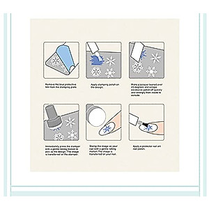 Nail Art Stamping Plates Square Fashion Nail Stamp Plates DIY Image The Halloween witch Template Print Manicure Salon Design Nails Art Tools (PY-F31 Halloween)