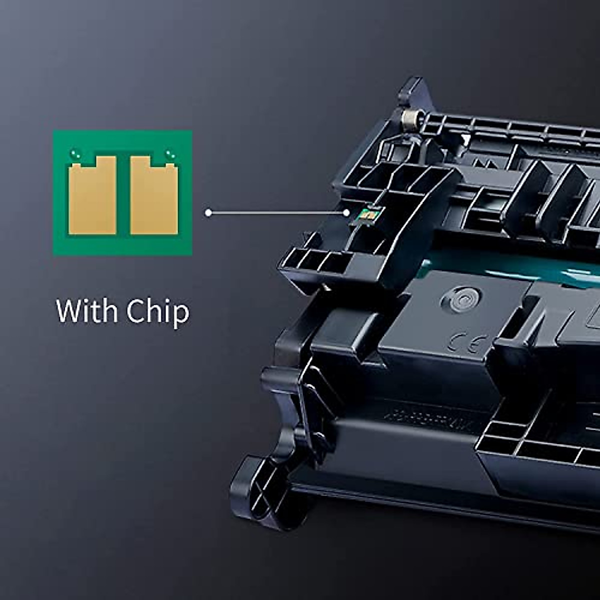 LEMERO (with CHIP Remanufactured Toner Cartridge Replacement for HP 89X CF289X 89A CF289A for Laserjet Enterprise MFP M528f, M528dn, M507dn, M507n, M507x (Black, 1-Pack)