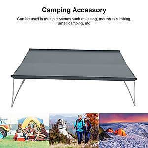 Topyond Portable Aluminum Alloy Barbecue Table, Detachable Camping Table Corrosion Resistance Stable Table Easy to carry for Camping Picnic Backyard