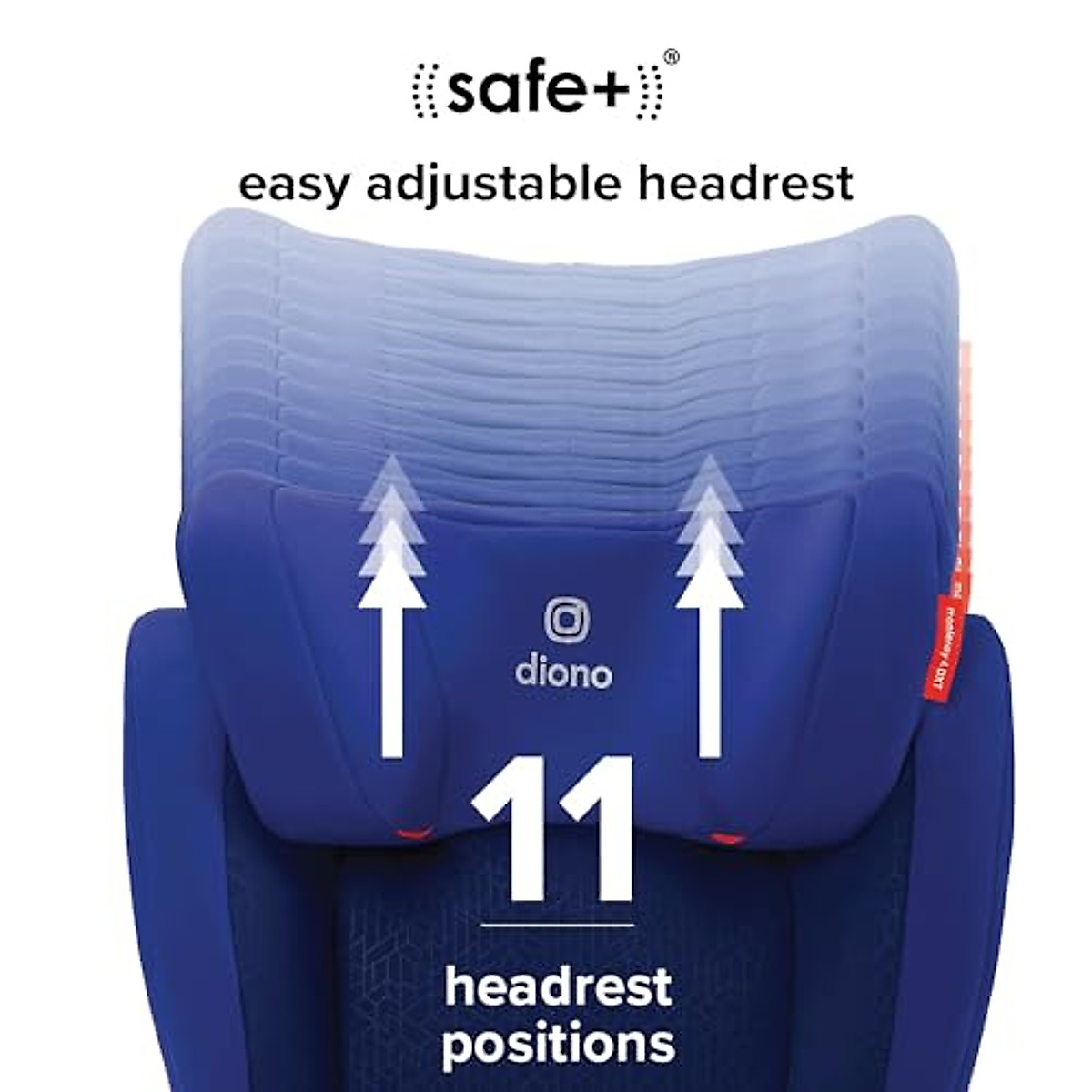 Diono Monterey 4DXT Latch, 2-in-1 High Back Booster Car Seat with Expandable Height, Width, Advanced Side Impact Protection, 8 Years 1 Booster, Blue