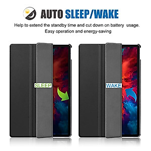 ProCase for Lenovo Tab P11 Pro Case 11.5 inch 2020 (TB-J706F / TB-J706L), Slim Lightweight Smart Cover Tri-fold Stand Folio Hard Shell Case for Lenovo Tab P11 Pro 11.5" Tablet 2020 Release –Black