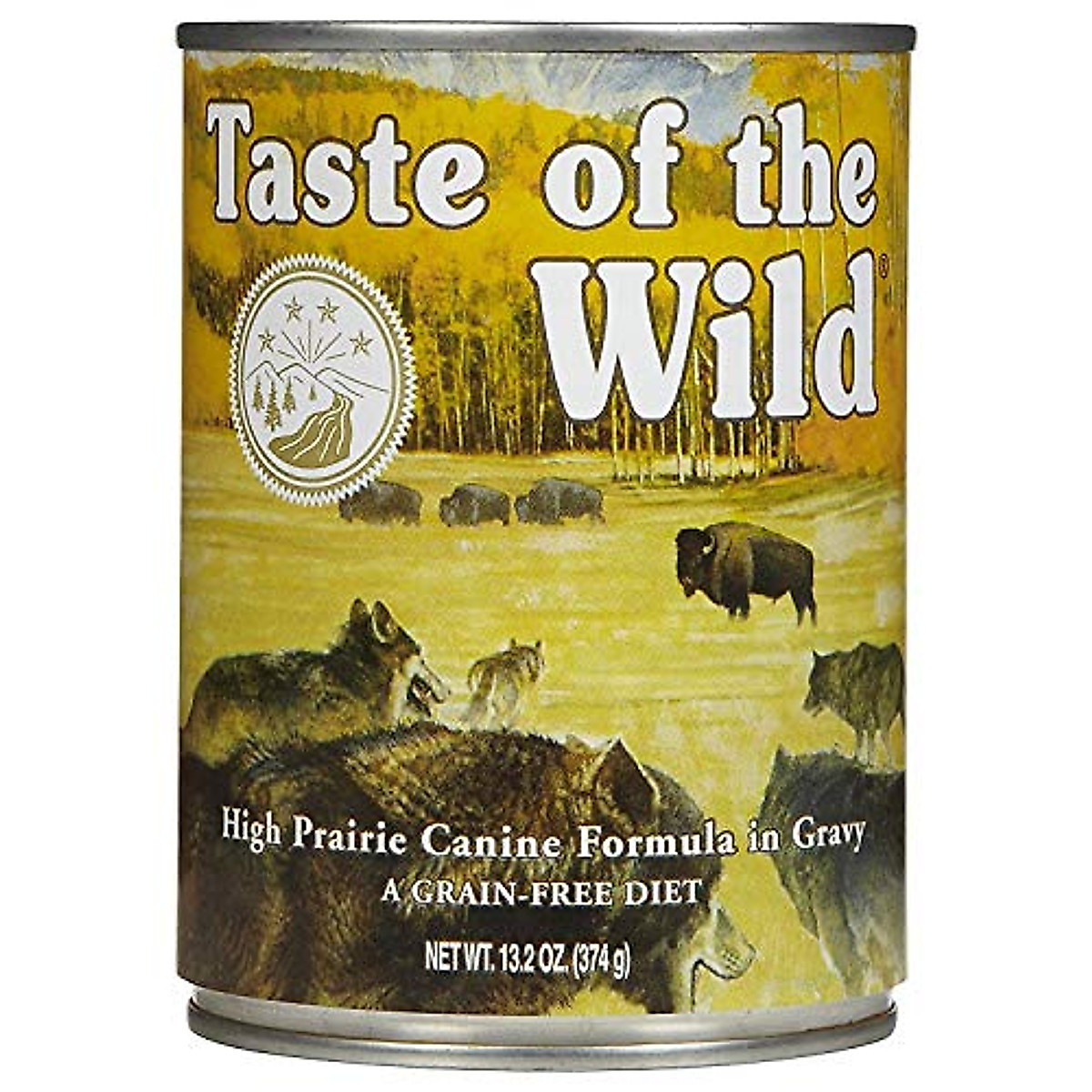 Taste of the Wild Grain-Free Canned Dog Food Variety Pack - Wetlands, Pacific Stream, High Prairie, and Sierra Mountain Pack of 12, 13.2 ounce cans by Taste of the Wild
