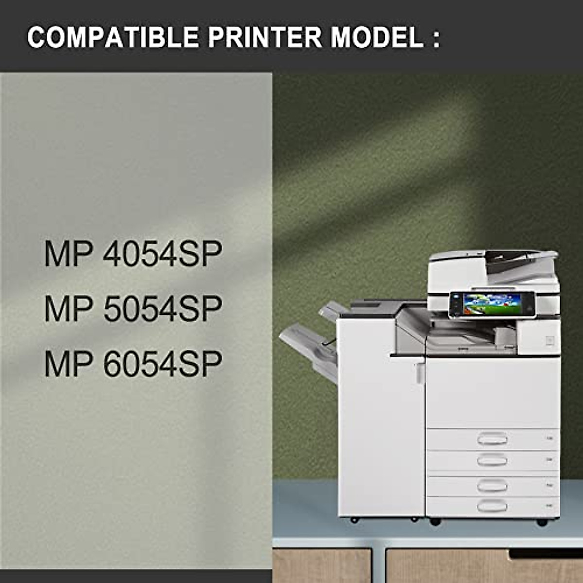 DRAWN Compatible MP 6054 841999 / 842126 Toner Cartridge Replacement for Ricoh MP 5054SP 4054SP 6054SP Printer Ink(3 Pack, Black)