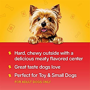 PEDIGREE MINI JUMBONE Small Dog Treats Real Beef Flavor, 21 oz. Pack (35 Treats)