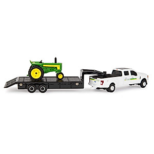 ERTL 1/64 John Deere 530 Tractor with Ford F-350 Dually with Gooseneck Trailer LP68816 45651