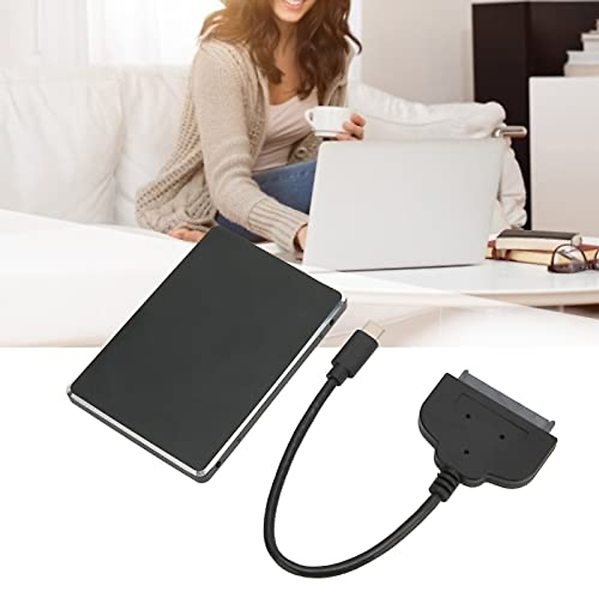 SWOQ Hard Drive Adapter Board, SSD Adapter Box Kit Easy to use High Heat Dissipation for Home and Office Computer