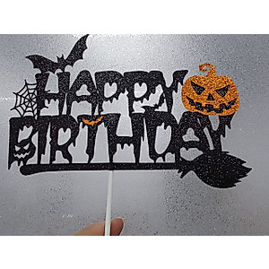 Halloween Happy Birthday Banner Halloween Witch Birthday Banner, Hocus Pocus Birthday Banner for Halloween Hocus Pocus Birthday Decorations Halloween Witch Birthday Supplies