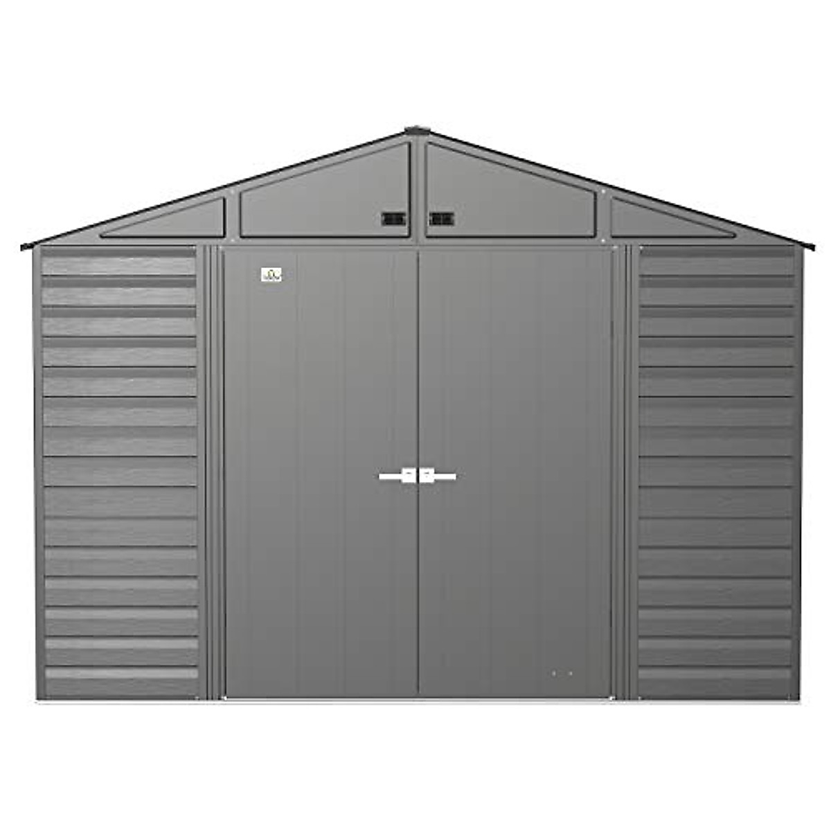 Arrow Shed Select 10' x 14' Outdoor Lockable Steel Storage Shed Building, Charcoal & Floor Frame Kit for Arrow Classic and Select Storage Sheds, Extra Large Sheds
