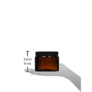 X-Large Amber Glass Storage Jar with Air-Tight Lid