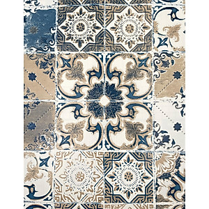 Yifely Classic Blue Shelving Paper Self-Adhesive Drawer Liner Waterproof Redo Shelf Dividers Lockable Box 17.7 Inch by 9.8 Feet