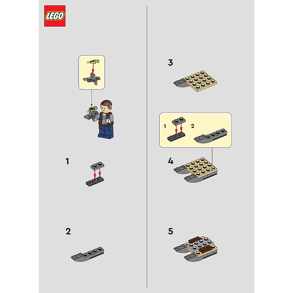 LEGO Jurassic World: Owen with Airboat and Tranquilizer Gun - Ages 6+