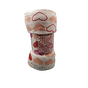 Décor&More Amor Eterno Be Mine Love Collection Valentine's Day Heart Ultra Plush Throw Blanket (50" x 60") - Be Mine