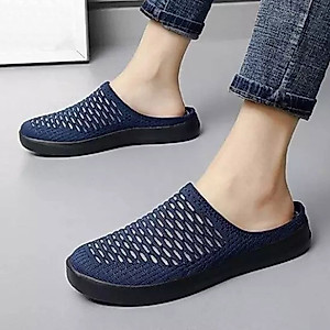 Slip on Sneakers for Women Mesh Breathable No Heel Casual Shoes Durable Anti Slip Soft Sole Flat Athletic Sneakers Solid Color Mesh Slippers Sneakers