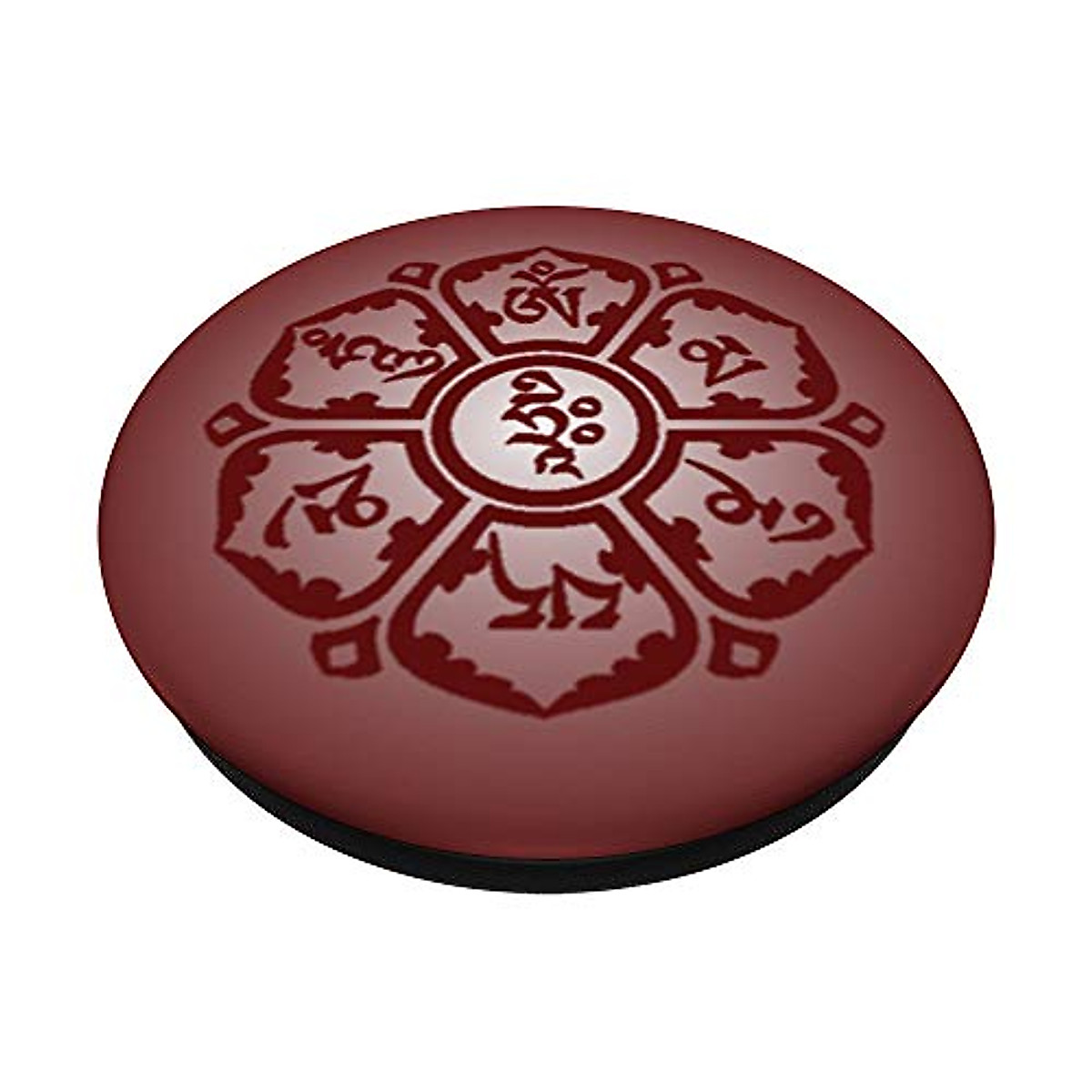 Avalokitesvara Om Mani Padme Hum Hri Tibetan Sanskrit Mantra PopSockets PopGrip: Swappable Grip for Phones & Tablets