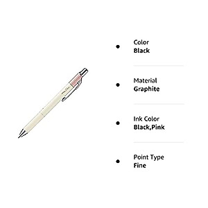 Pentel Gel Ink Ballpoint Pen ENERGEL Clena 0.5mm (Black Ink) [Classical Pink] x 5 pieces (Japan Import)