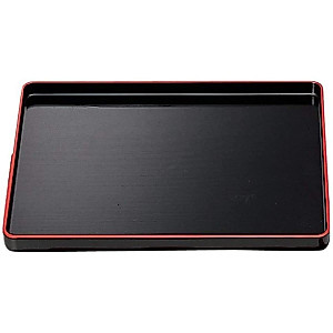 J-Kitchens Shaku 2,000 Muscle Long Obon (Bon Tray Tray) Black Tenshu SL Made in Japan