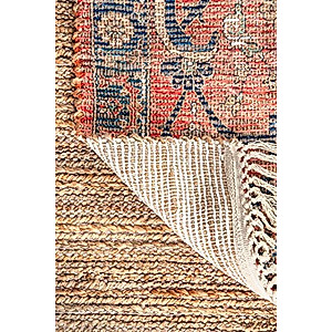 nuLOOM Sonja Flatweave Jute Area Rug, 3' x 5', Multi