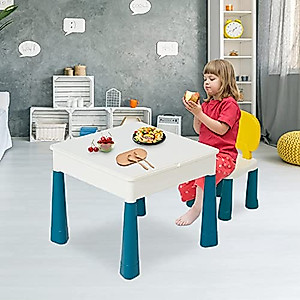 ide·o Toddler Table and Chair Set - Kid Table and Chair Set, Kids Play Table，Playroom Furniture，Kids Table with Storage