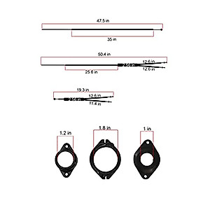 WEERAS Brake Cable and Housing, BMX Bike Bicycle Gyro Brake Cables Front and Rear (Upper and Lower) Spinner Rotor