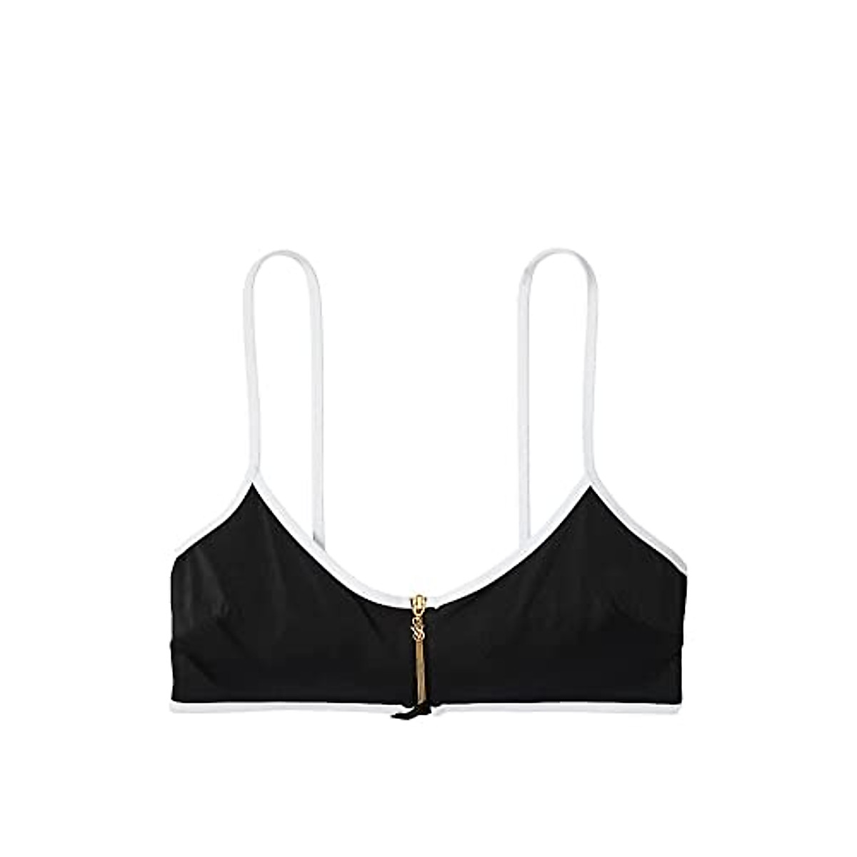 Victoria's Secret Swim Iconic Scoop Bikini Top Color Black Size X-Large New