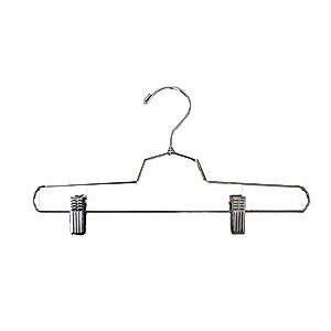 NAHANCO SLD-Pant Metal Pant Hangers, 14", Chrome (Pack of 100)