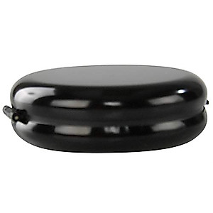 HOME-X Coin Dispenser, Hard Case Organizer and Storage for Coins, Small Money Sorter and Coin Holder for Collectors, 3 ¼" D x 1 ¼" H, Black