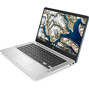 HP Chromebook 14-inch HD Touchscreen Laptop, Intel Celeron N4000, 4 GB RAM, 32 GB eMMC, Chrome (14a-na0030nr, Mineral Silver)