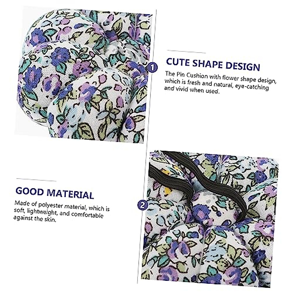 KJHBV 3Pcs Wrist pin Bag DIY Craft Needle Holder Wrist Straps Cute Wristband pin Cushions wristlets Wearable Corsage Supplies Embroidery Needles Cushions Portable Needle seat Polyester