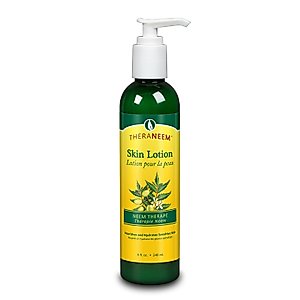 TheraNeem Neem Therapé Skin Lotion | Calms, Nourishes and Hydrates Dry, Sensitive Skin with Organic Neem Oil, Vegan, 8oz (8oz)