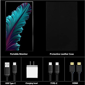 TFTcenter Portable Monitor 1080 IPS Screen USB Type C HDMI LCD Display for PC Laptop PS4 Switch Xbox Series X Gaming Monitor 14.0 Inch