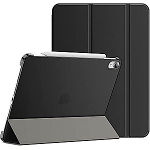 JETech Case for iPad Air 5/4 (2022/2020 5th/4th Generation 10.9-Inch), Slim Stand Hard Back Shell Cover with Auto Wake/Sleep (Black)