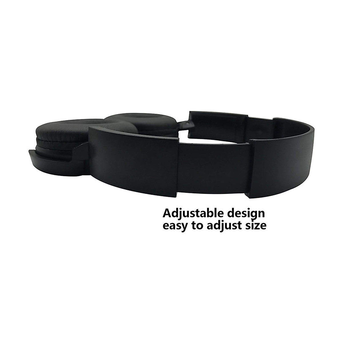 Forest White Horse Boys Girls Wired Headphones Headsets Customized Foldable Over Ear for Mens & Womens Black