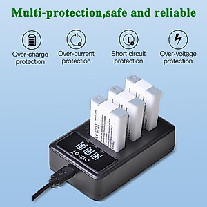 Tectra Dual NB-13L Battery & LED 3-Slot Charger for Canon Powershot G7 X, G5 X, G9 X, SX620 & SX720