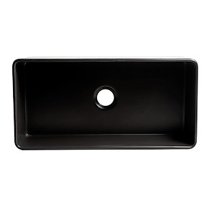 ALFI brand ABF3618-BM Kitchen Sink, Black Matte