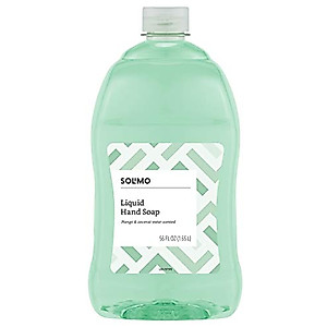 Amazon Brand - Solimo Liquid Hand Soap Refill, Mango and Coconut Water Scent, Triclosan-Free, 56 Fluid Ounces, Pack of 2