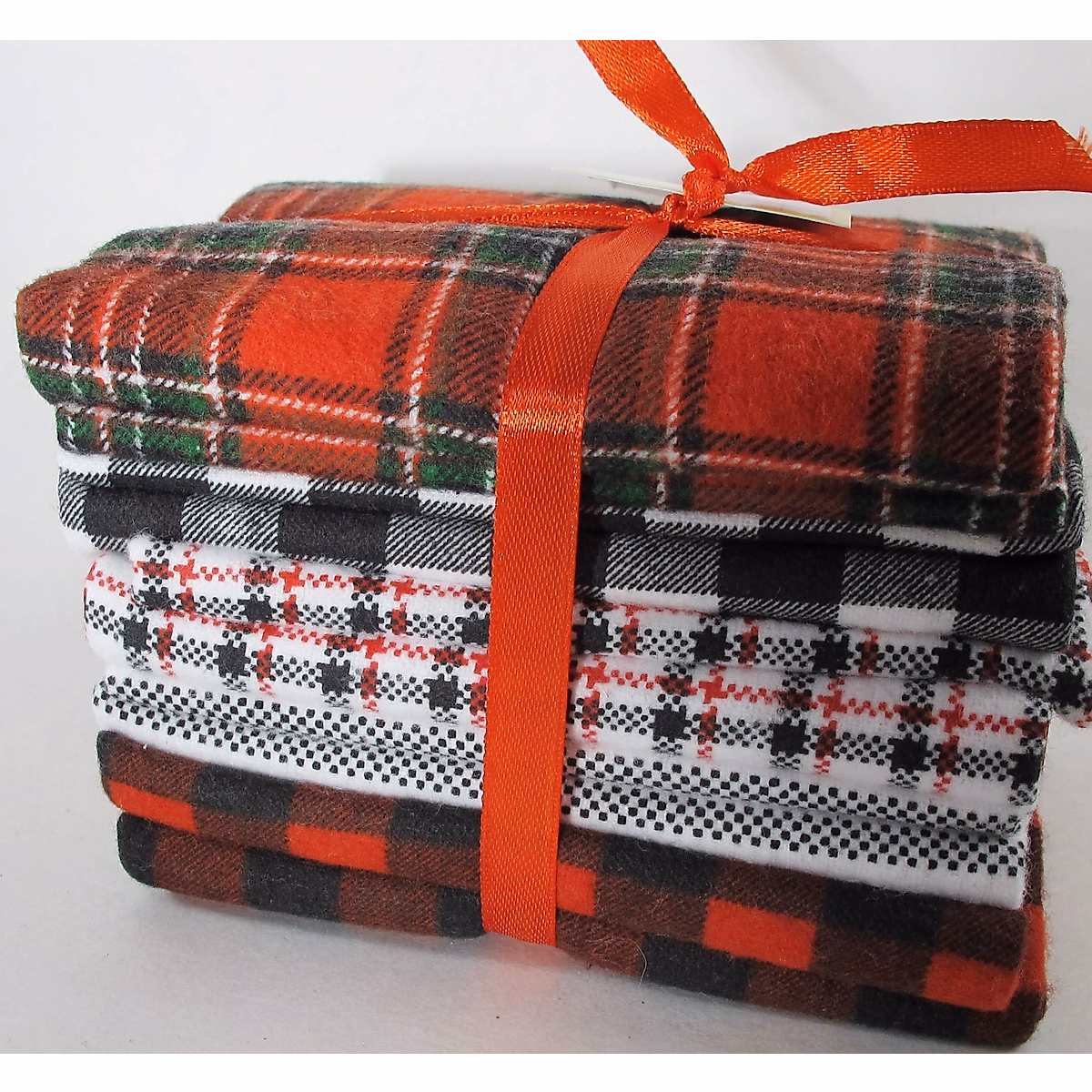 5 Fat Quarters - Plaid, Stripe, Buffalo Plaid Flannel - 100% Cotton Fabric ~ Quilt Fabric ~ Crafts ~ Sewing