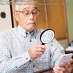 Magnifying Glass with Light, 30x 60x Magnifying Glass for Reading Lighted - 33 LEDs Magnifying Glass Magnifier Magnifier with Light