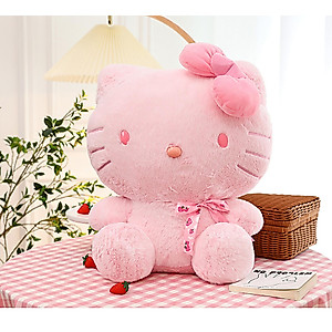 Comtaric 9 Inch Pink Kitty Plush - The Perfect for Birthdays, Halloween, and Christmas